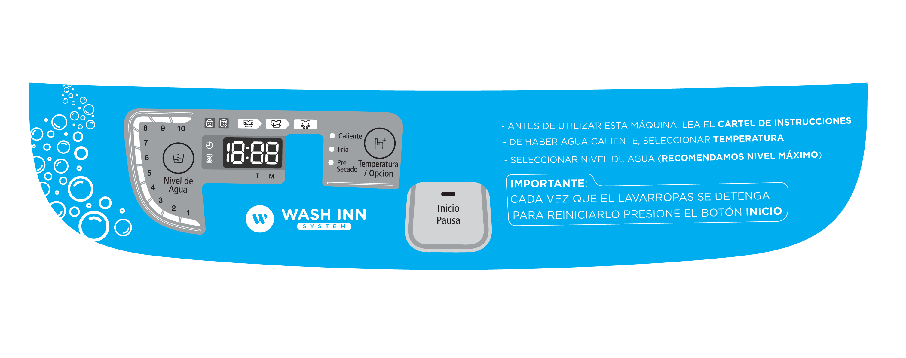 Samsung control panel – Wash-Inn Sysem